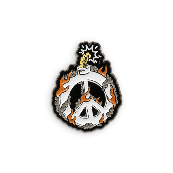 Peace Bomb Enamel Pin – Stray From the Path | Official Merchandise